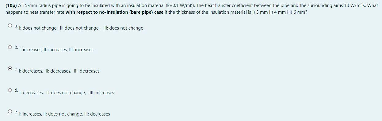 Solved (10p) A 15-mm radius pipe is going to be insulated | Chegg.com