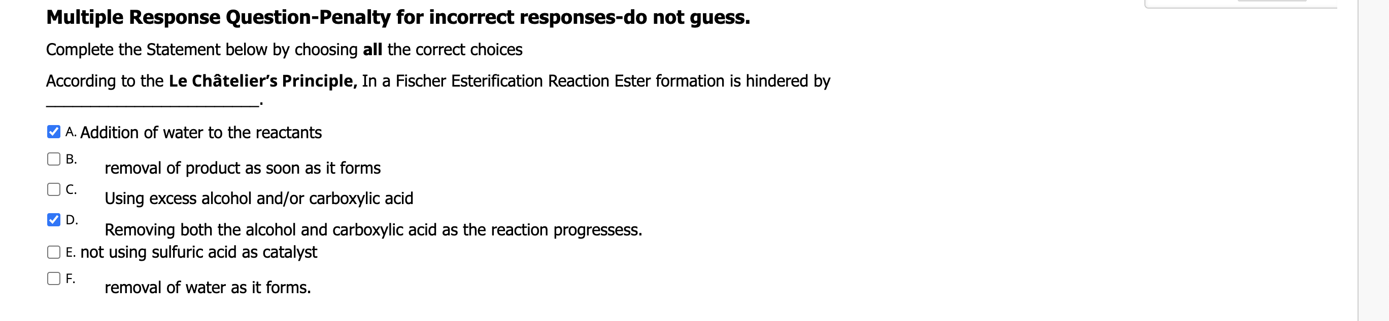 Solved Multiple Response Question-Penalty for incorrect | Chegg.com