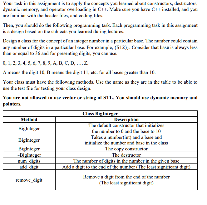 Solved Your task in this assignment is to apply the concepts | Chegg.com