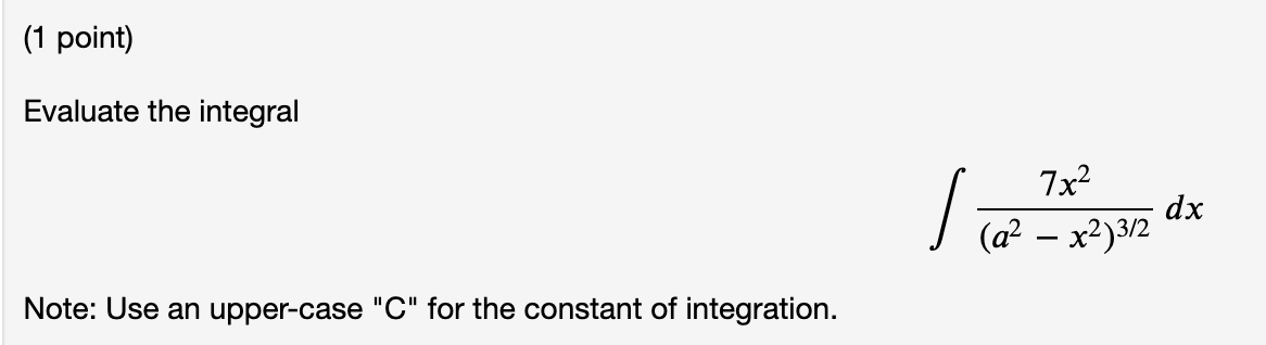 Solved (1 point) Evaluate the indefinite integral. sec seco | Chegg.com