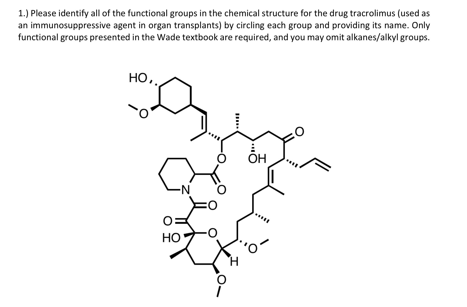 Solved please identify all of the functional groups in the | Chegg.com