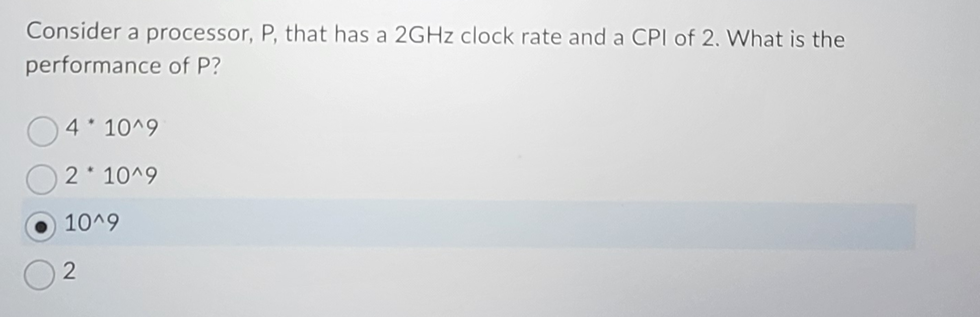 Solved Consider a processor, P, ﻿that has a 2GHz ﻿clock rate | Chegg.com