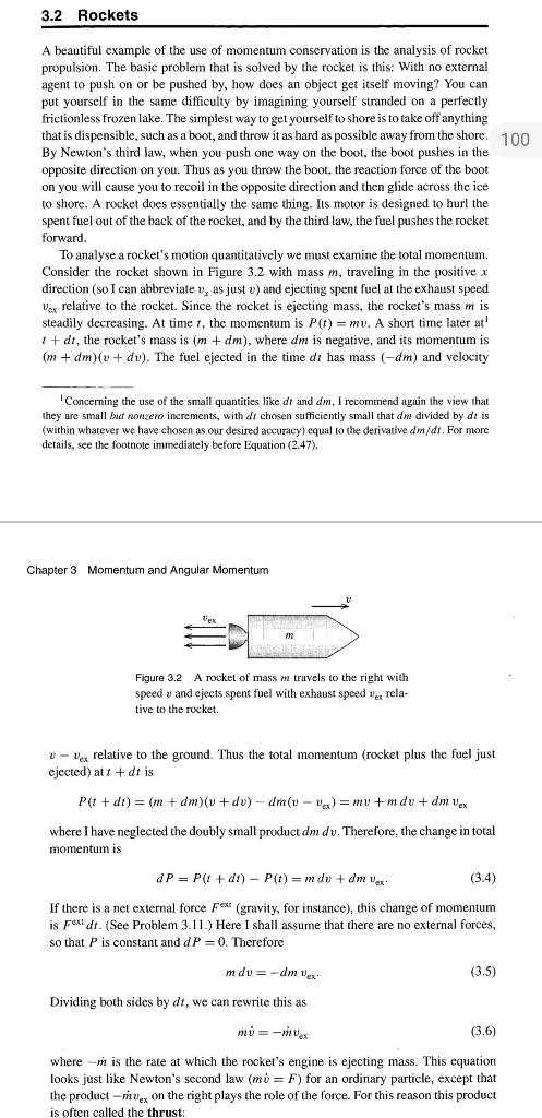 3.2 Rockets 100 A beautiful example of the use of | Chegg.com