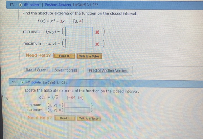Solved 12. O 0/1 points 1 Previous Answers LarCalc9 3.1.023, | Chegg.com Solved 12. O 0/1 points 1 Previous Answers LarCalc9 3.1.023, | Chegg.com