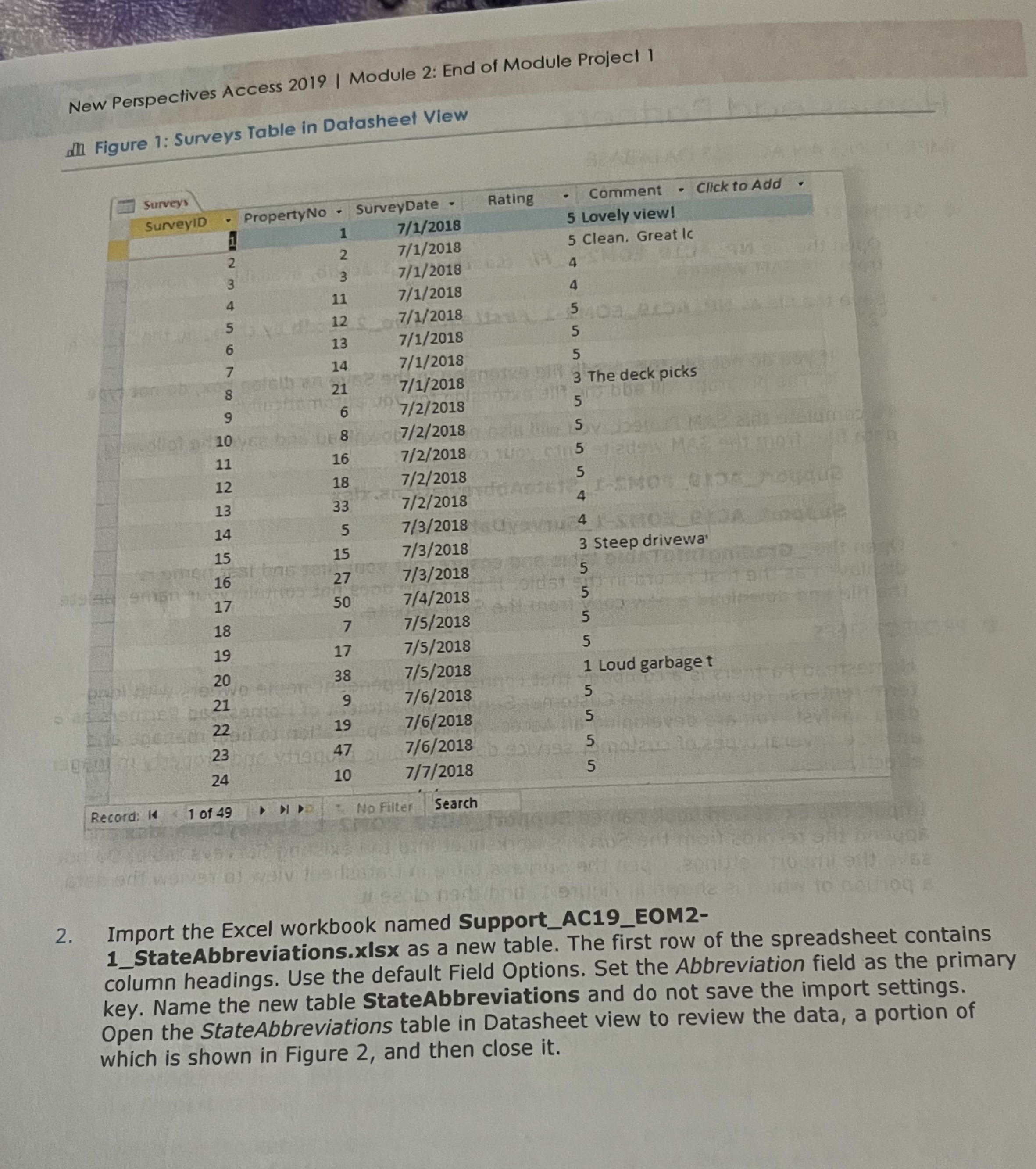 AutoSave Support_AC19_EOM2-1_SurveyData • Saved to | Chegg.com