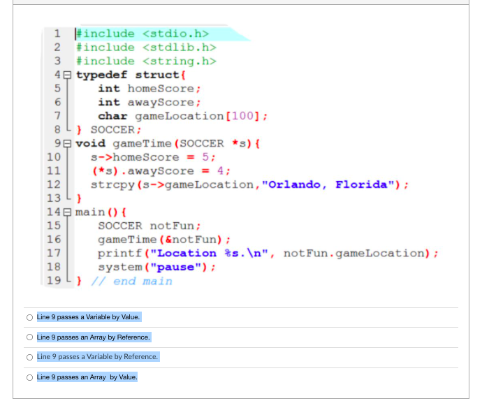 Solved 1 #include 2 #include 3 #include 4 typedef struct | Chegg.com
