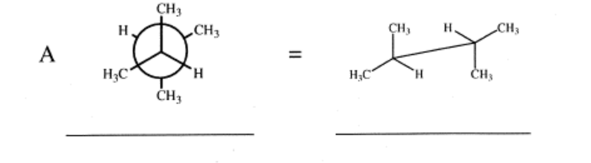 Solved Write the name of compound A that is in the Newman | Chegg.com
