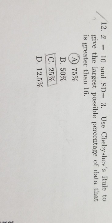 Solved by solving problem, i got 75% but right answer is 25% | Chegg.com