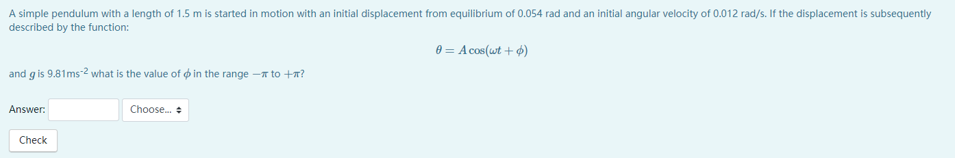 Solved A particle performs simple harmonic motion with a | Chegg.com