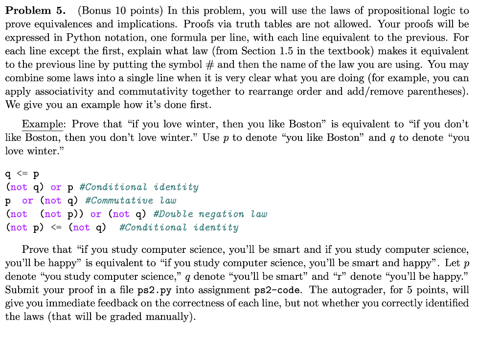 Solved Problem 5. (Bonus 10 points) In this problem, you | Chegg.com