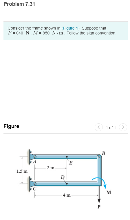 Solved Part A Determine the internal normal force acting | Chegg.com