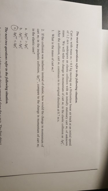 Solved The next two questions refer to the following | Chegg.com
