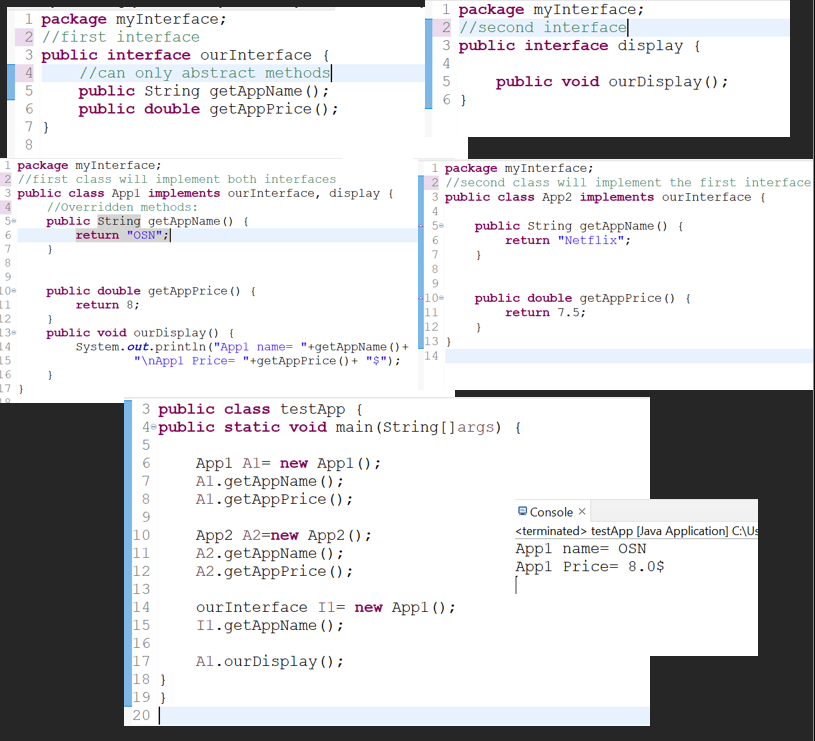 Solved its about interface in java Object-oriented | Chegg.com