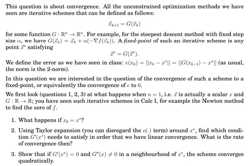 Solved This Question Is About Convergence All The