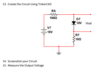 Solved 1. Create the Circuit Diagram using TinkerCAD | Chegg.com