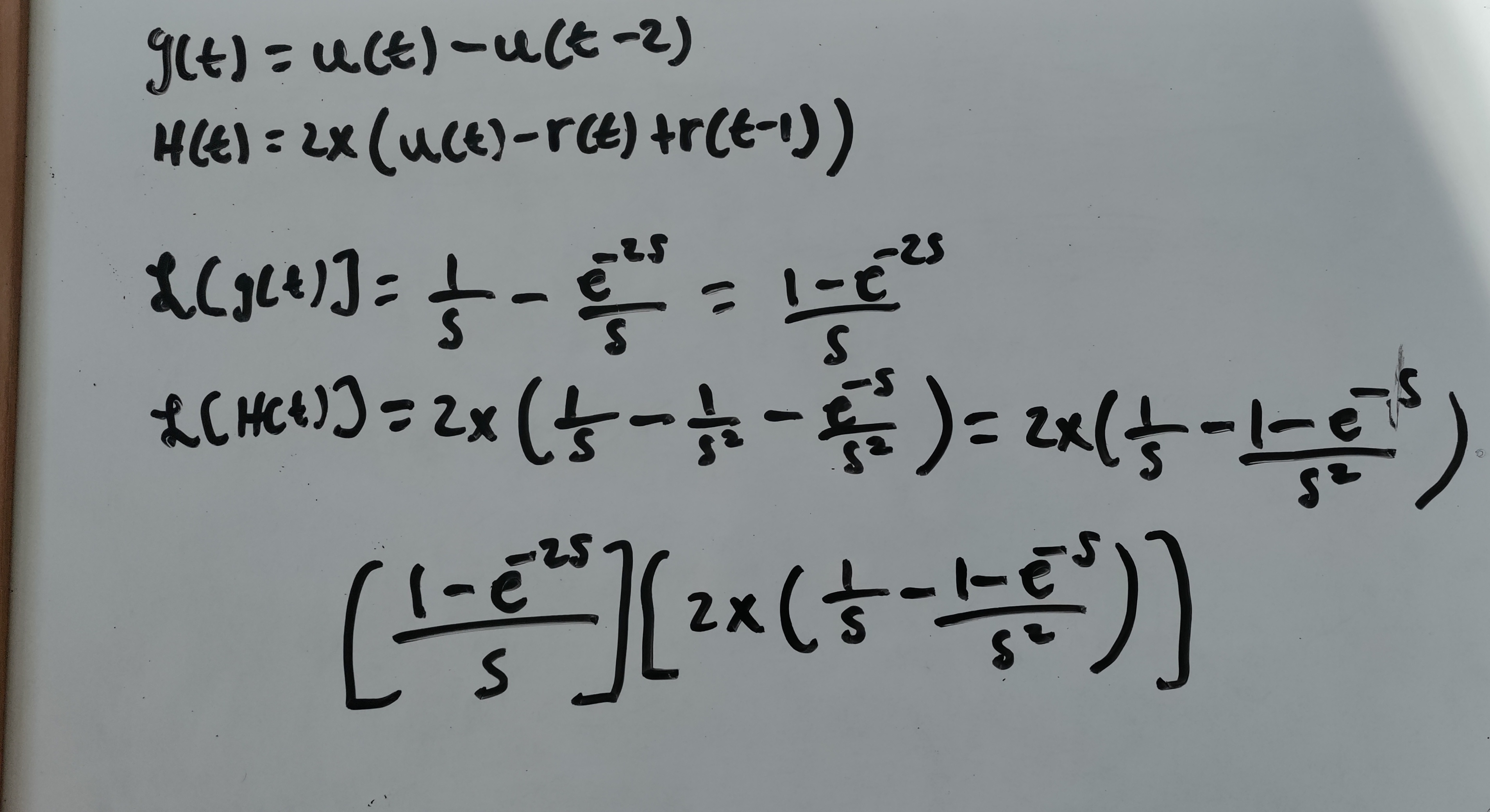 Solved Use the laplace convolution method: Please show all | Chegg.com