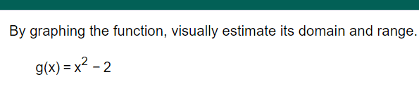 Solved By graphing the function, visually estimate its | Chegg.com