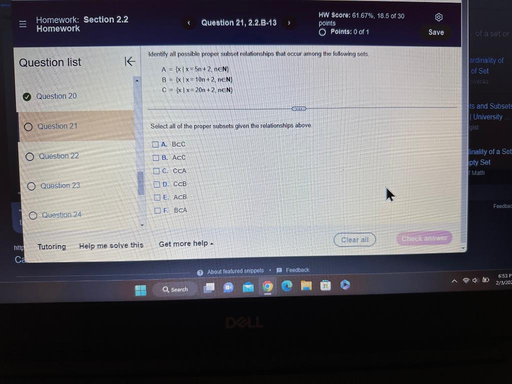 Solved Question list Question 20 Identify all possible | Chegg.com