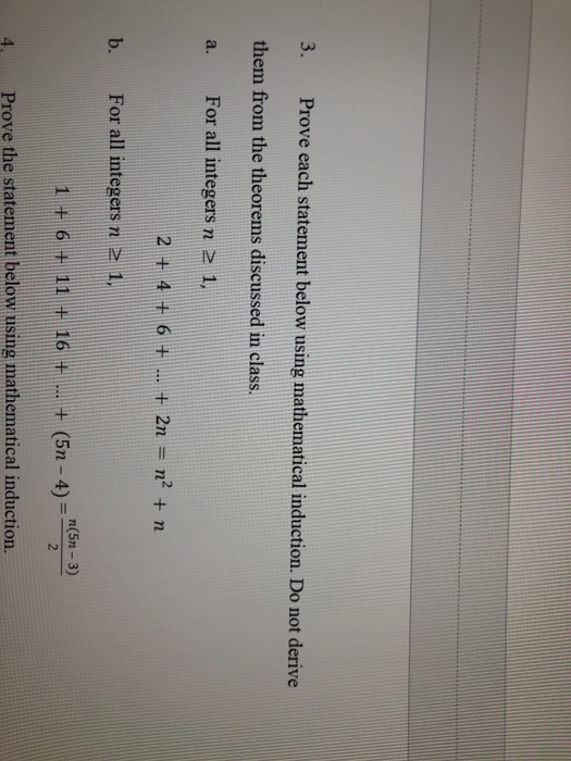 Solved 3. Prove each statement below using mathematical | Chegg.com