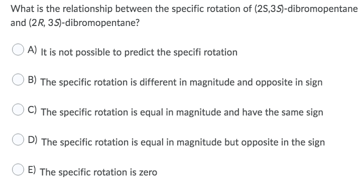 Solved What is the relationship between the specific | Chegg.com
