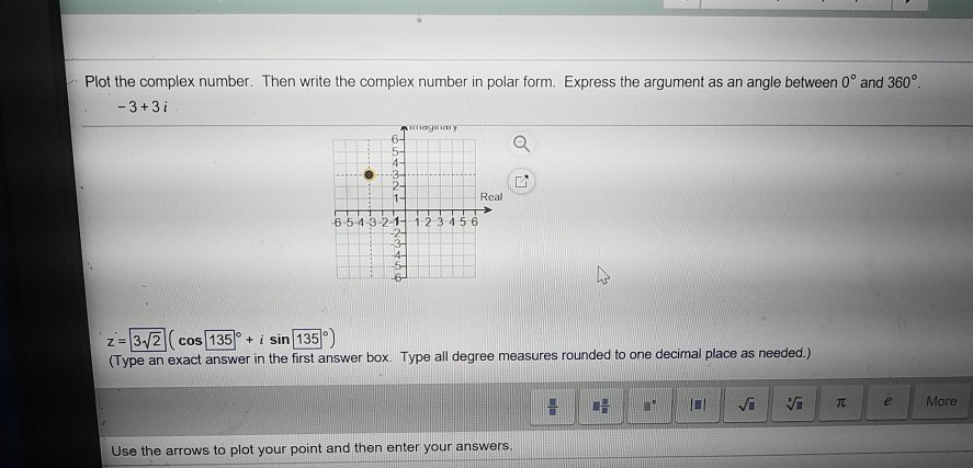 Solved Plot the complex number. Then write the complex | Chegg.com