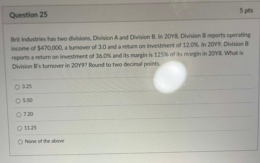 Solved Brit Industries has two divisions, Division A and | Chegg.com