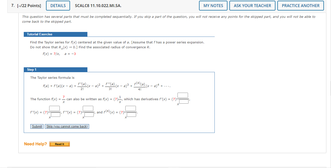 Solved Tutorial Exercise Find the Maclaurin series for f(x) | Chegg.com