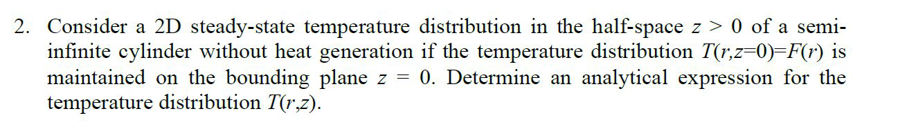 Solved 2. Consider a 2D steady-state temperature | Chegg.com