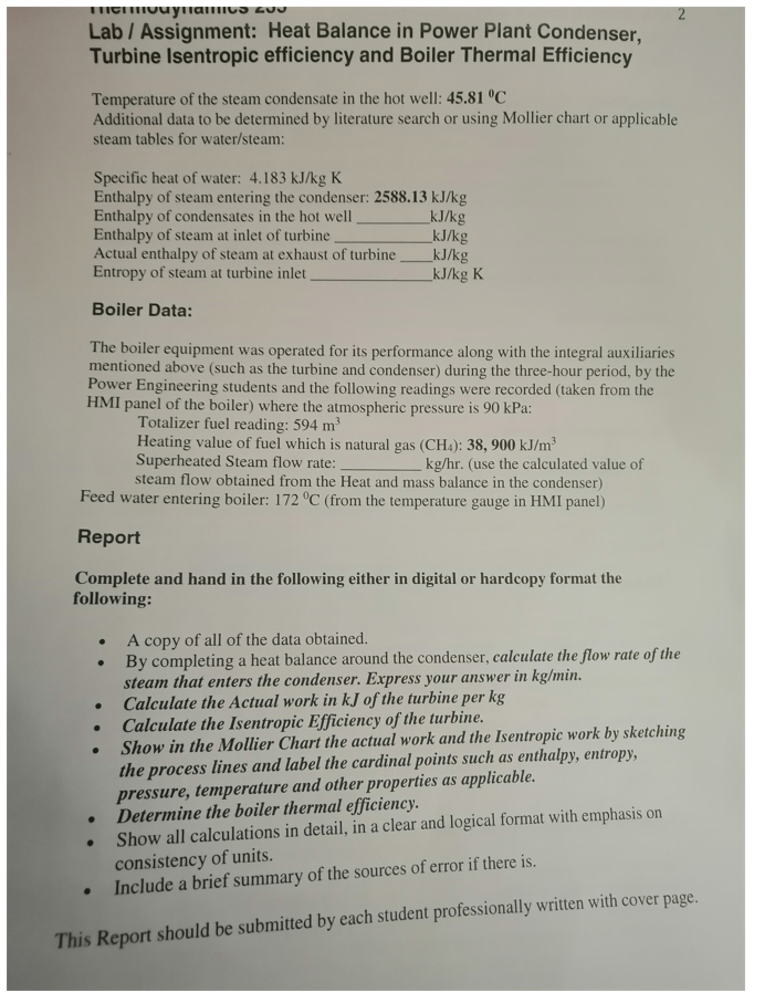 HUIS, Ioner Chart or an appropriate Thermodynamics | Chegg.com