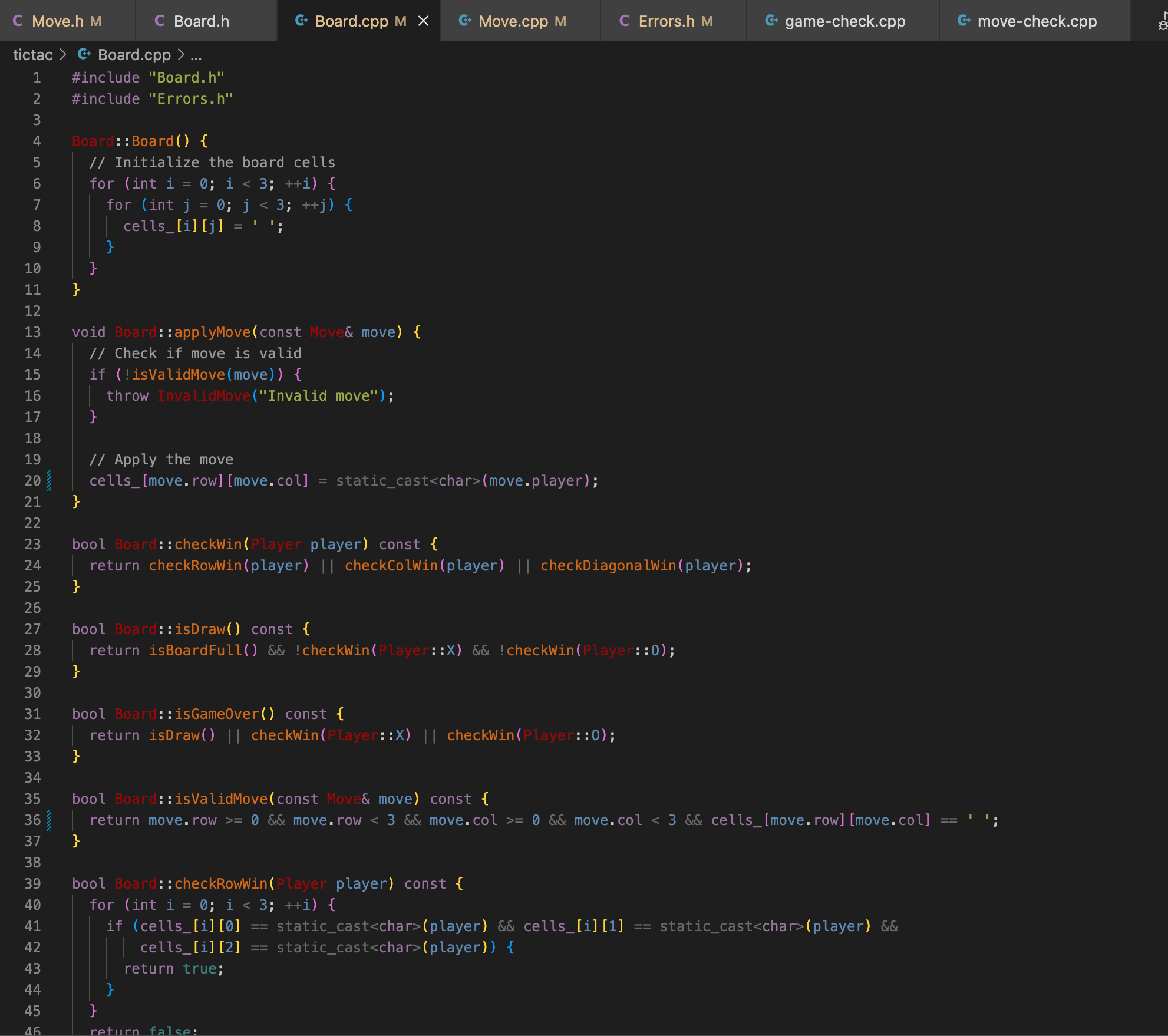 Solved Tictac In this lab, you'll implement a program that | Chegg.com