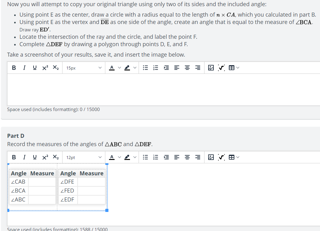 Solved SAS Criterion for Similar Triangles The SAS, or | Chegg.com