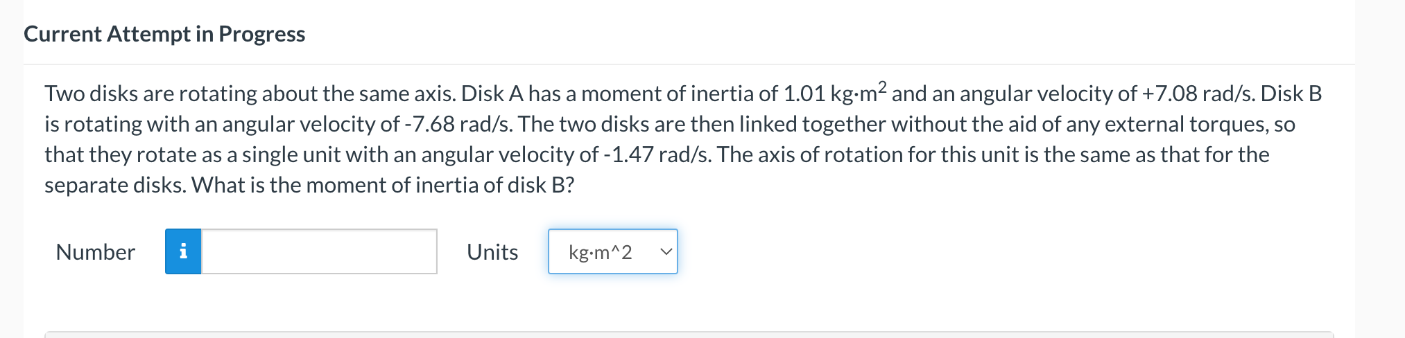 Solved Two disks are rotating about the same axis. Disk A | Chegg.com