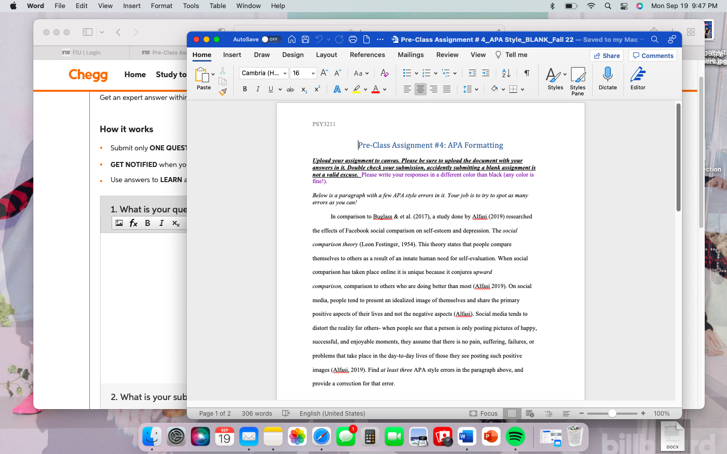 Solved How it works PSY3211 - Submit only ONE QUES1 | Chegg.com