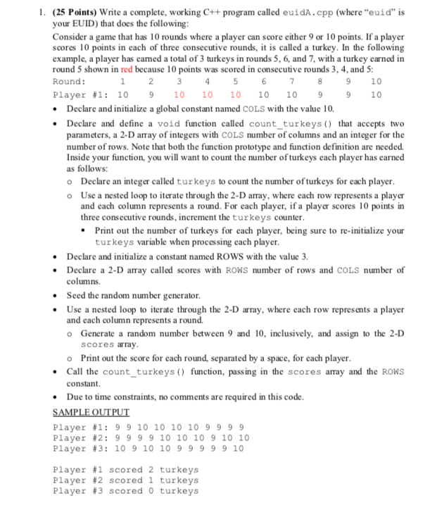 Solved Declare and define a function called | Chegg.com
