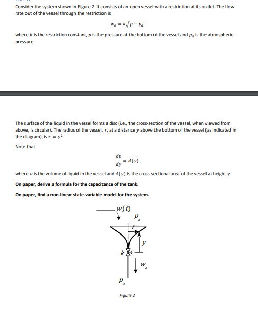 Consider the system shown in Figure 2. It consists of | Chegg.com