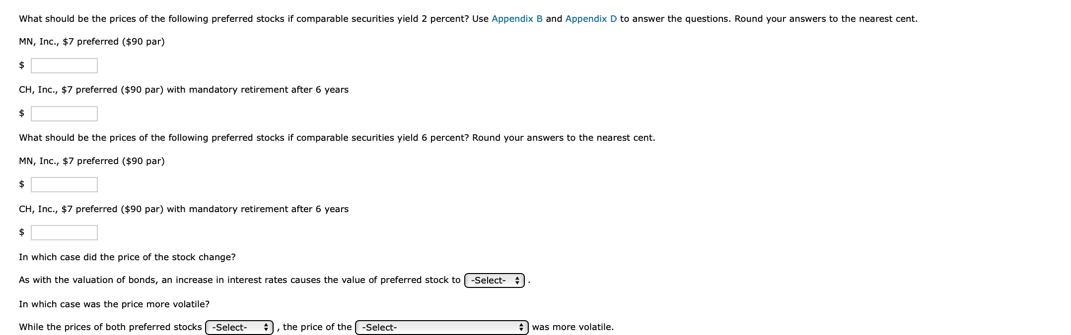 MN, Inc., $7 preferred ( $90 par) CH, Inc., $7 | Chegg.com