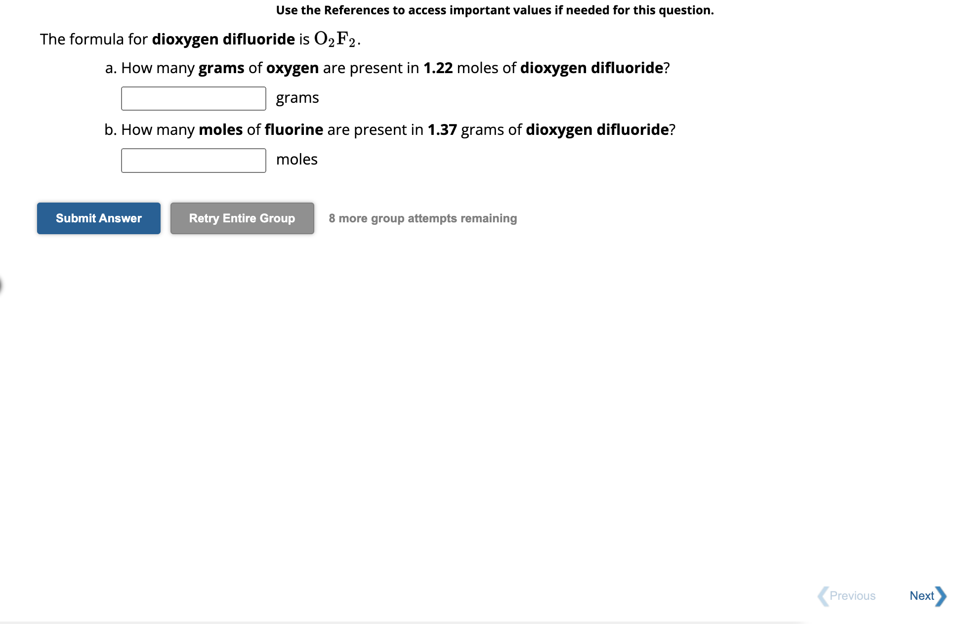 Solved Use the References to access important values if | Chegg.com