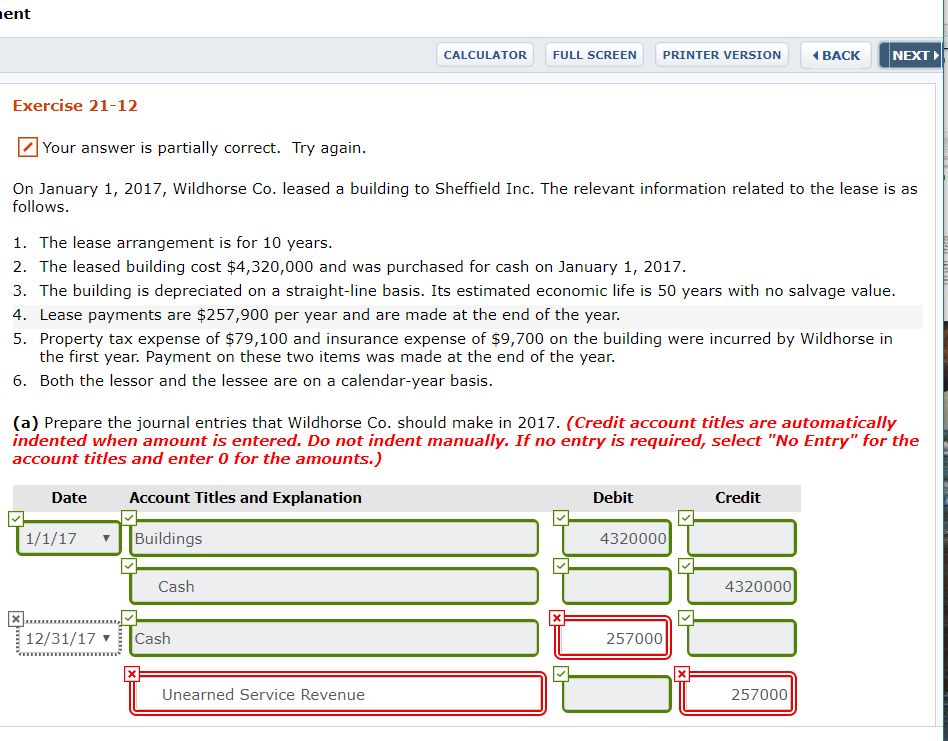 Solved ent CALCULATOR FULL SCREEN PRINTER VERSION NEXT | Chegg.com