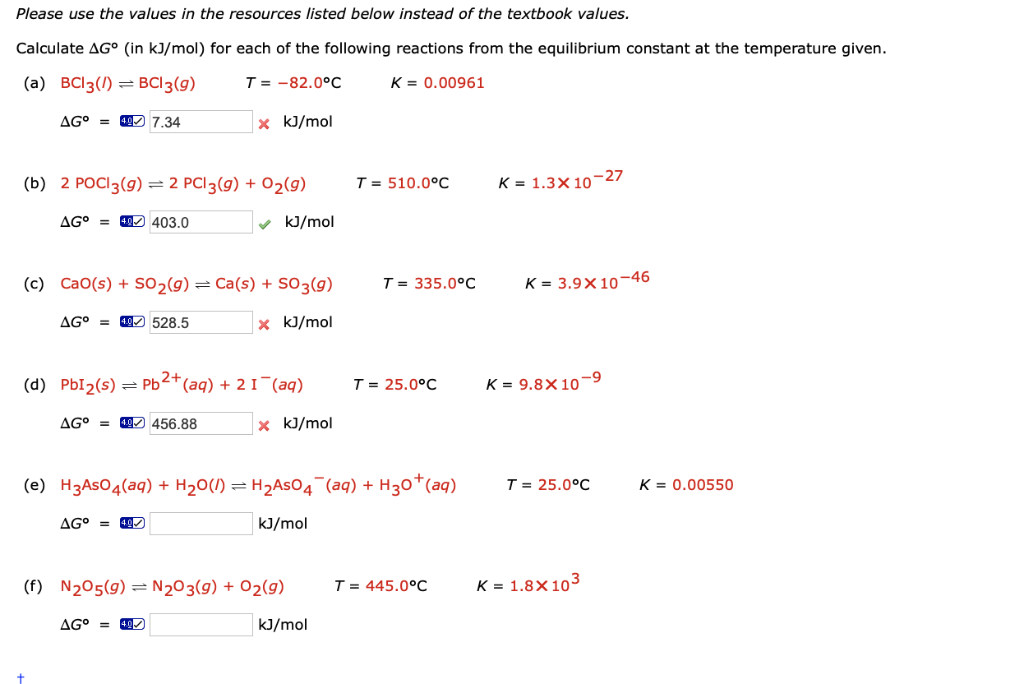 Solved Please use the values in the resources listed below | Chegg.com