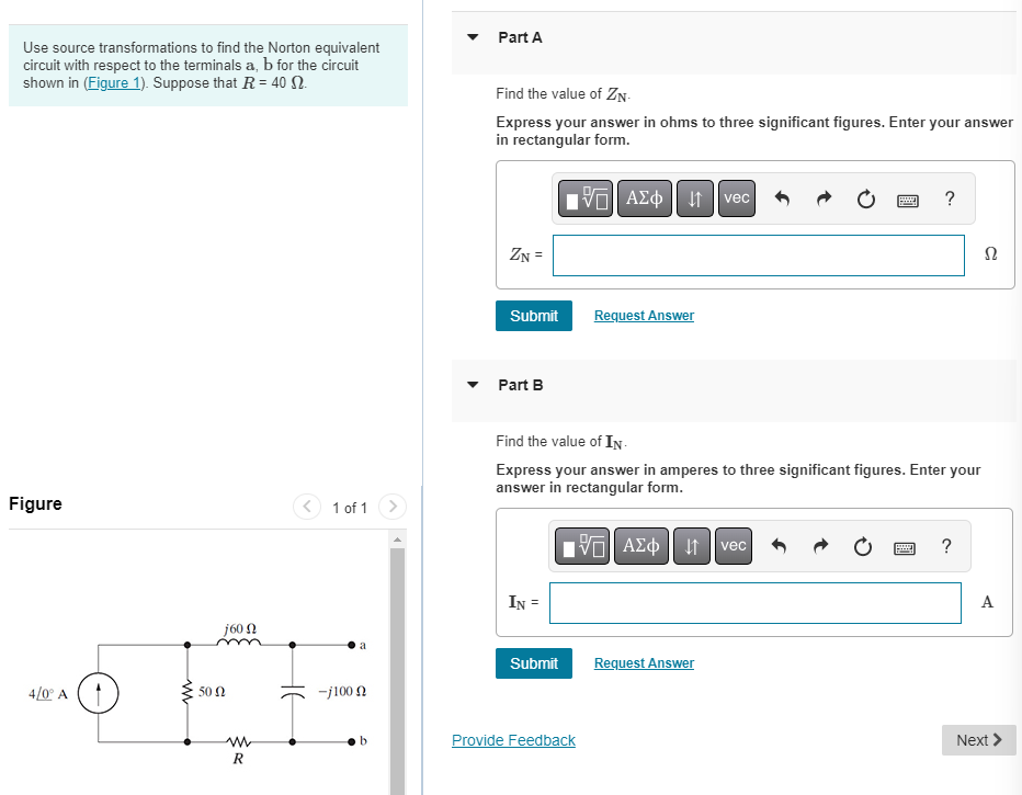 Solved Use source transformations to find the Norton | Chegg.com