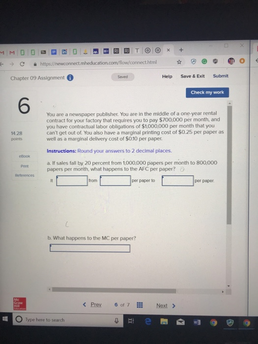 Solved -) C i https:// ation.com/flow/connect.html Saved | Chegg.com
