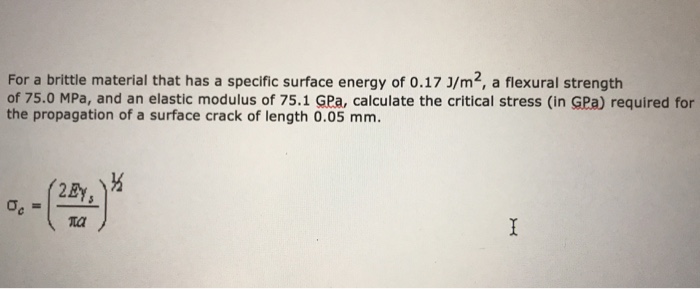 Solved This is a question to find a critical stress, and | Chegg.com