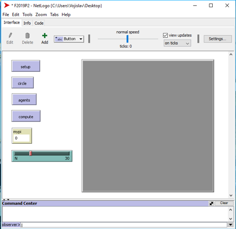 Write in the programming language NetLogo a program | Chegg.com