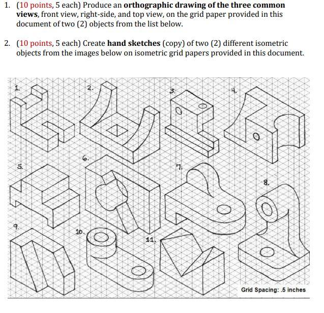 Orthographic Grid Paper