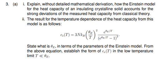 Solved 3. (a) i. Explain, without detailed mathematical | Chegg.com
