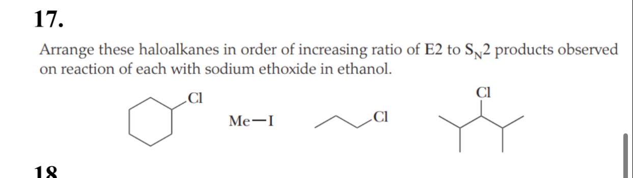 Solved Arrange these haloalkanes in order of increasing | Chegg.com