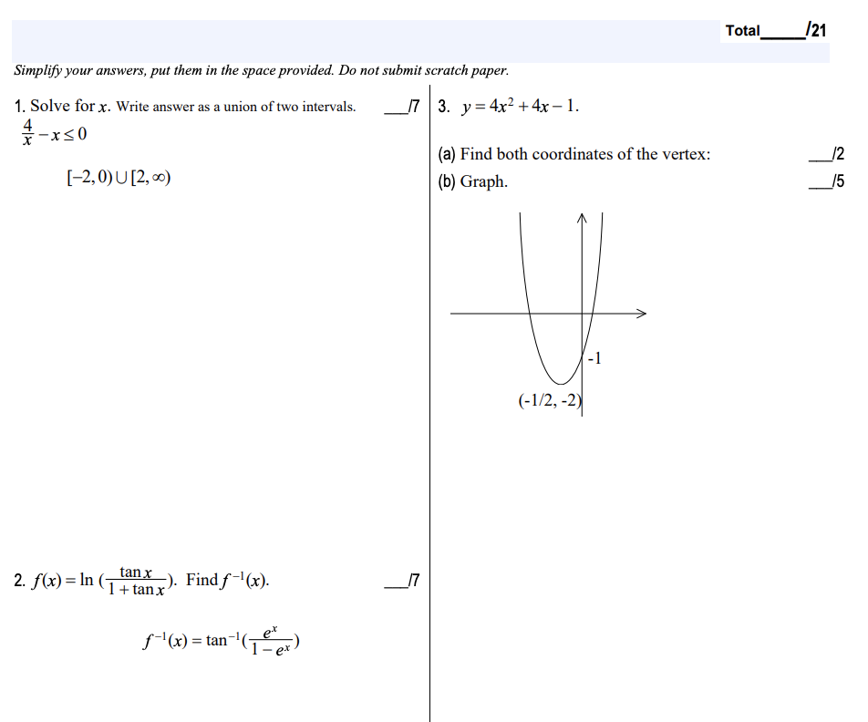 Solved Total__121 Simplify your answers, put them in the | Chegg.com