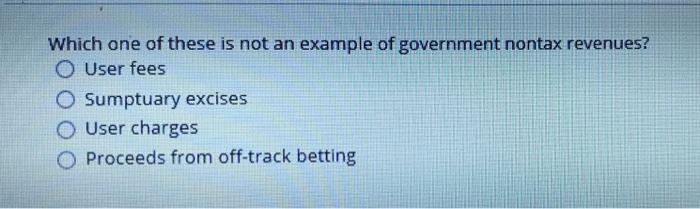 Solved Which one of these is not an example of government | Chegg.com