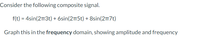 Consider the following composite signal. | Chegg.com