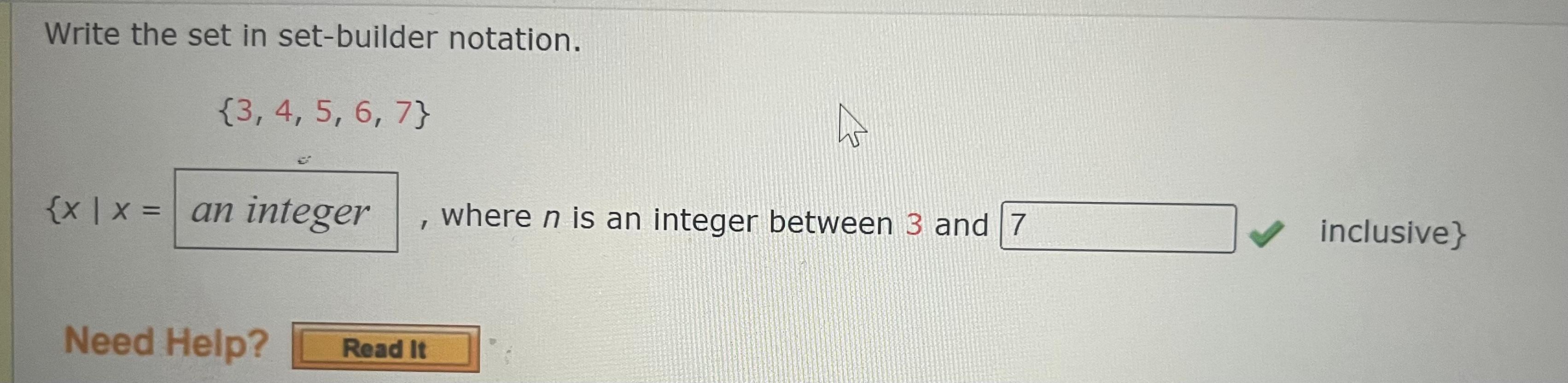 Solved Write the set in set-builder notation. {3, 4, 5, 6, | Chegg.com